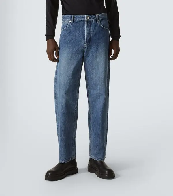 JIL SANDER Faded Straight Jeans