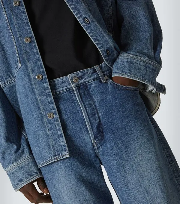 JIL SANDER Faded Straight Jeans