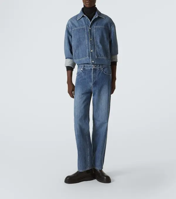 JIL SANDER Faded Straight Jeans