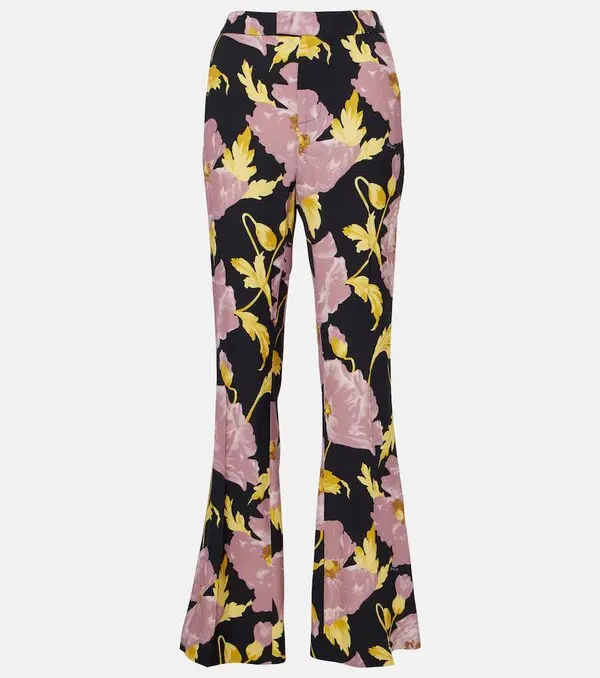La DoubleJ Saturday Night Printed Bootcut Pants - Multicoloured