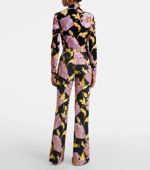 La DoubleJ Saturday Night Printed Bootcut Pants - Multicoloured