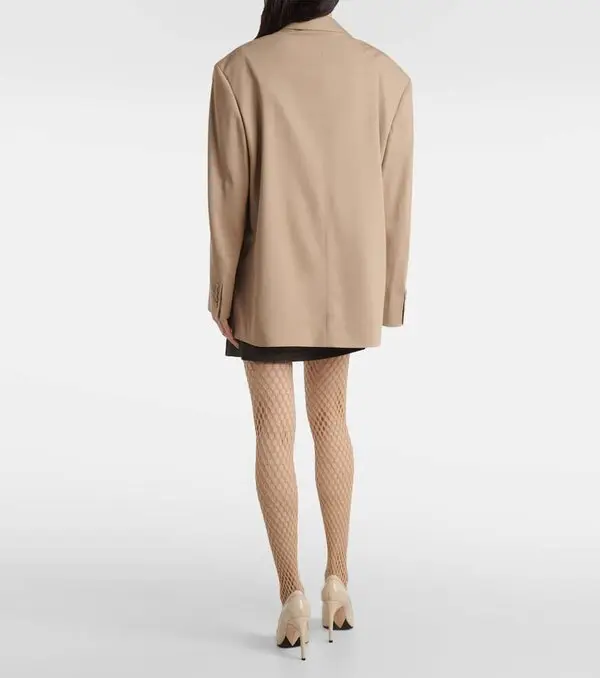 Wardrobe.NYC X Rhw Web Wool-blend Tights
