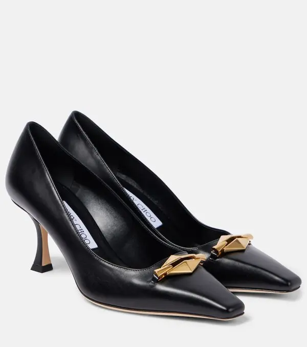 JIMMY CHOO Ryker 70 Leather Pumps