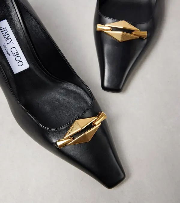 JIMMY CHOO Ryker 70 Leather Pumps