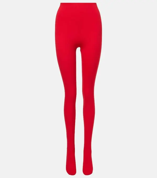 Wardrobe.NYC High-rise Tights - Red