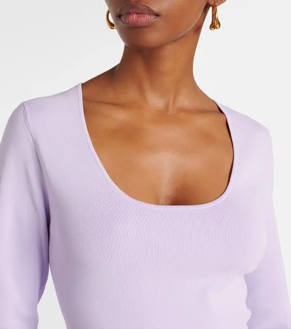 Zimmermann Acacia Knit Scoop Crop Top
