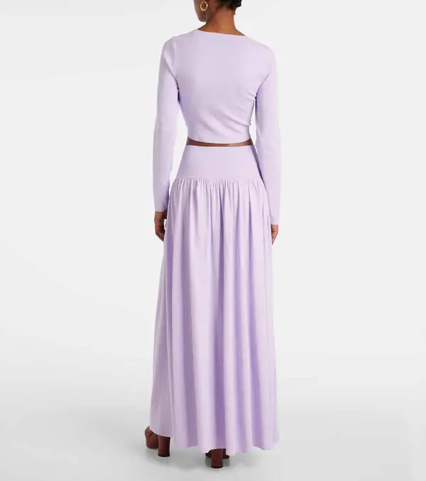 Zimmermann Acacia Knit Scoop Crop Top