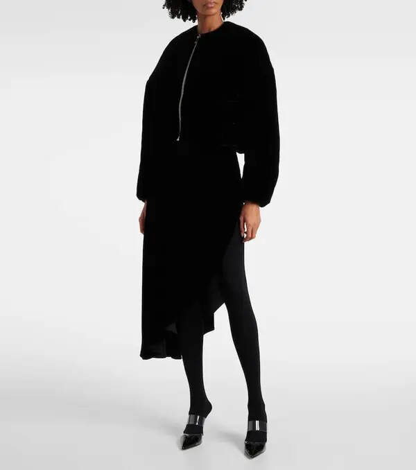 Alaïa Velvet Bomber Jacket