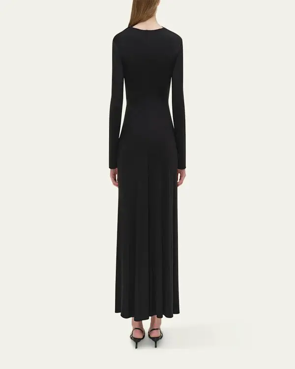 Simkhai Ferrera Ruched Midi Dress - Black
