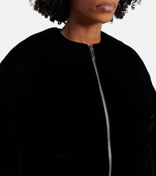Alaïa Velvet Bomber Jacket