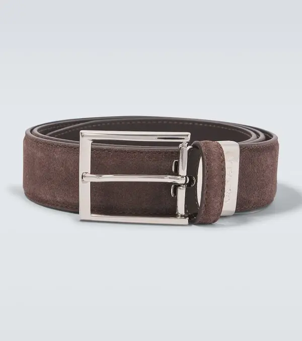 Canali Leather Belt - Brown
