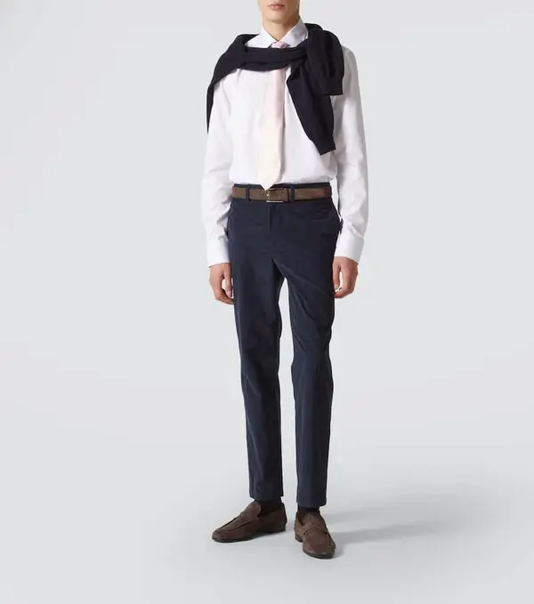 Canali Cotton Poplin Shirt - White