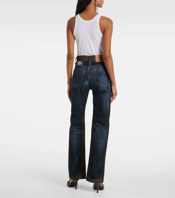 Y/project Printed Straight-leg Jeans