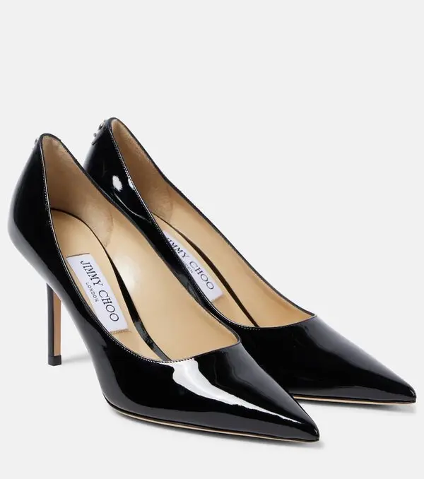 JIMMY CHOO Love 85 Patent Leather Pumps - Black