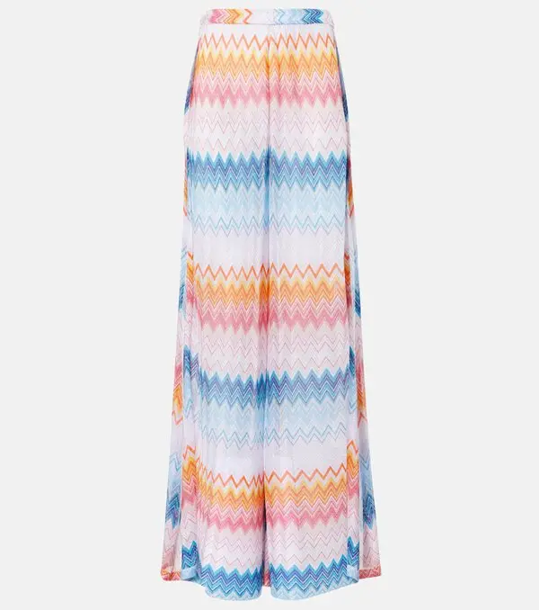 Missoni Zigzag Wide-leg Pants - Multicoloured