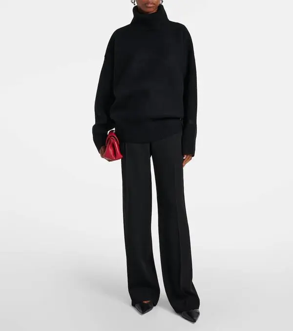 TOTEME Wool And Cashmere-blend Sweater - Black