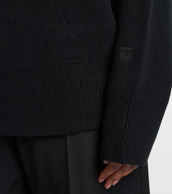 TOTEME Wool And Cashmere-blend Sweater - Black