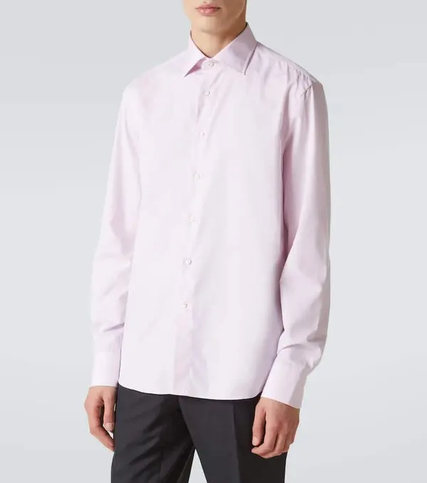 Canali Cotton Poplin Shirt