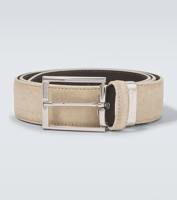 Canali Leather Belt - Beige