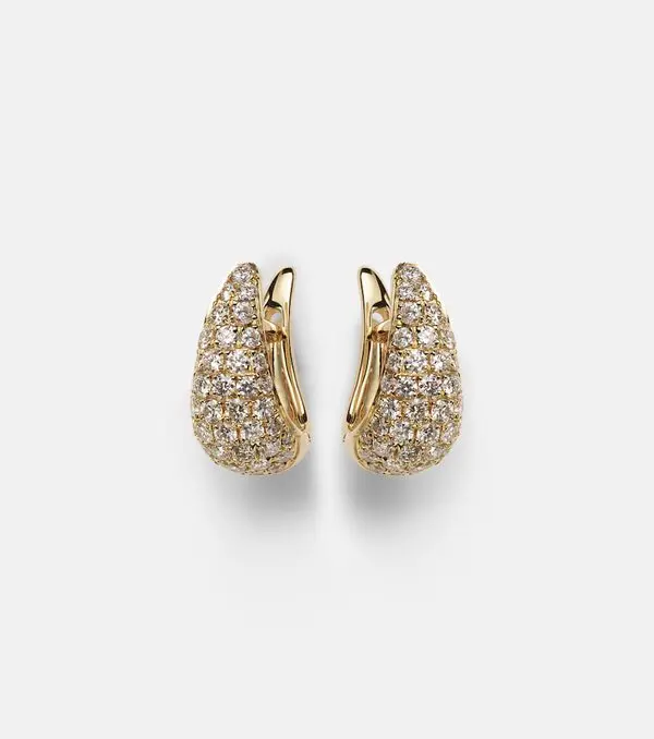 ANITA KO Claw 18kt Diamond Earrings - Gold