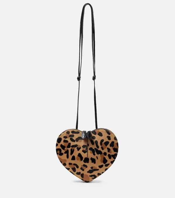 Alaïa Le Cœur Calf Hair Shoulder Bag - Brown