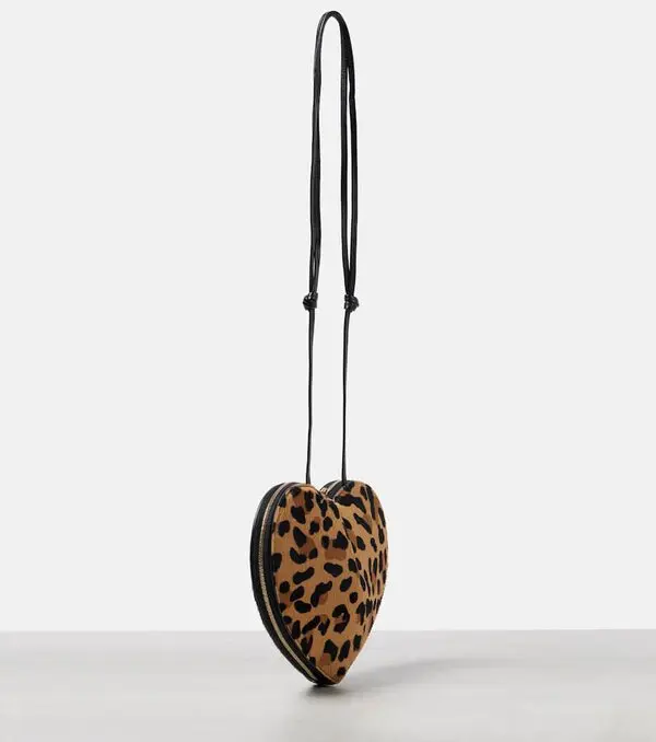 Alaïa Le Cœur Calf Hair Shoulder Bag - Brown