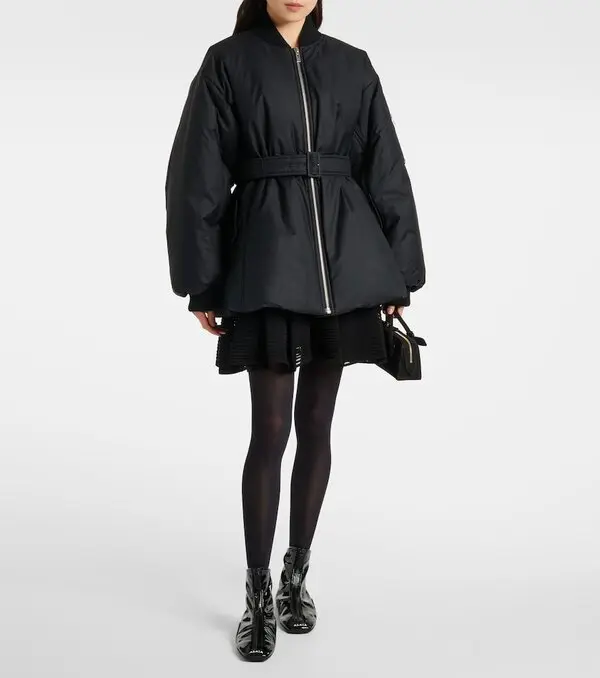 Alaïa Belted Cotton-blend Jacket
