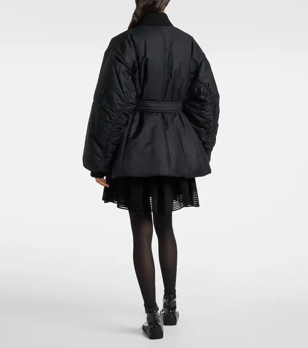 Alaïa Belted Cotton-blend Jacket