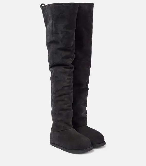 Amina Muaddi Heidi 15 Over-the-knee Boots - Black