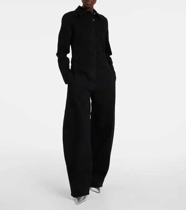 Alaïa Denim Jumpsuit - Black