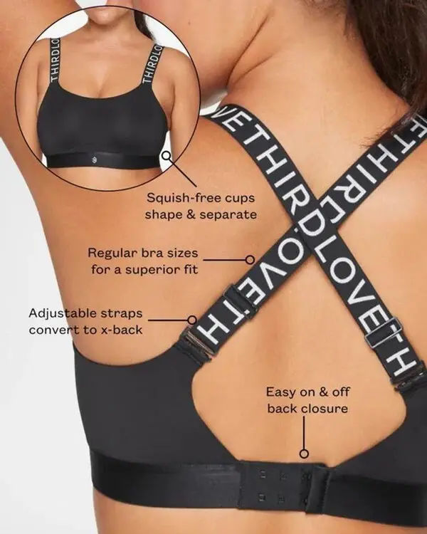 THIRDLOVE Kinetic Logo-print Sports Bra