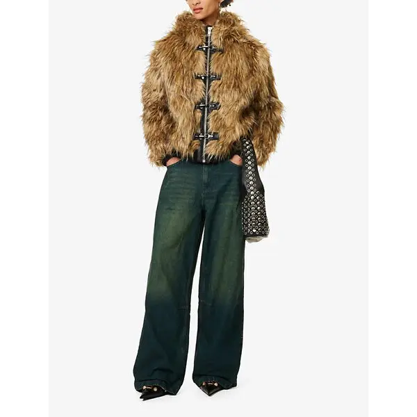 Jaded London Mendoza Faux-Fur Jacket - Blonde | Editorialist
