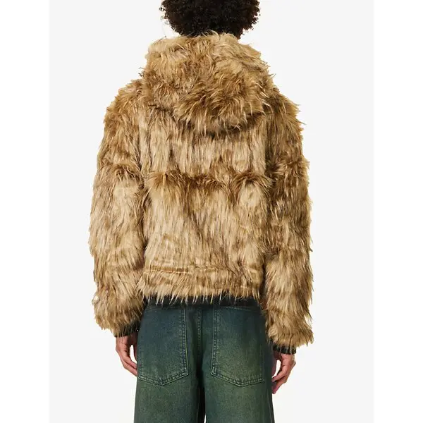Jaded London Mendoza Faux-Fur Jacket - Blonde | Editorialist