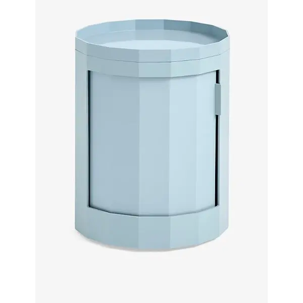 HAY Facet Low Plastic Cabinet 49cm - Misty Blue