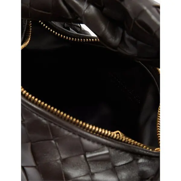 Bottega Veneta Mini Jodie Leather Hobo Bag - Fondant-gold