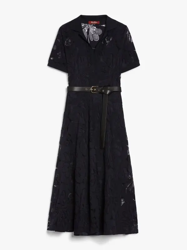 Max Mara Lace Polo Shirt Midi Dress