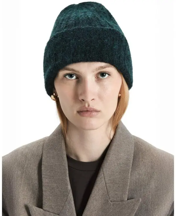 HYER GOODS Upcycled Alpaca Wool Chunky Rib Beanie