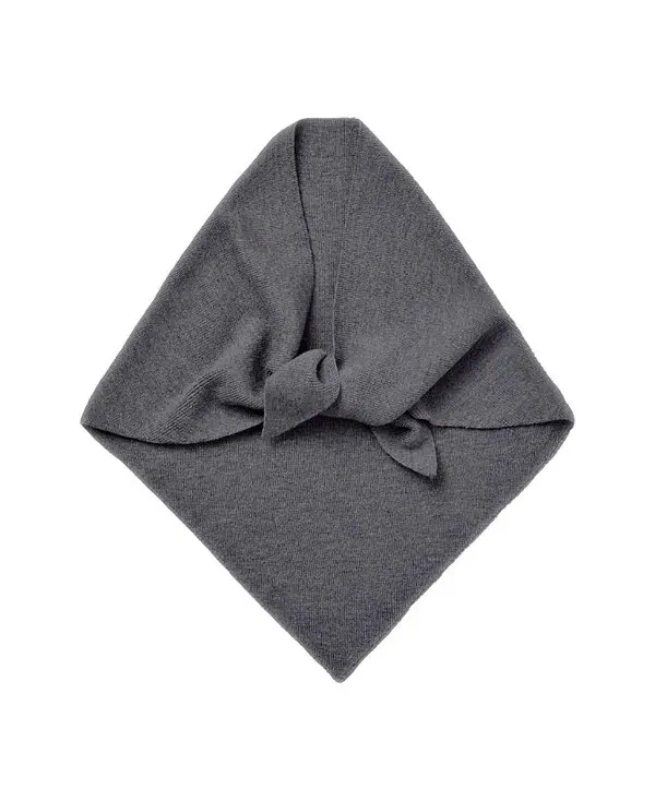 HYER GOODS Upcycled Merino Wool Head Scarf - Grey