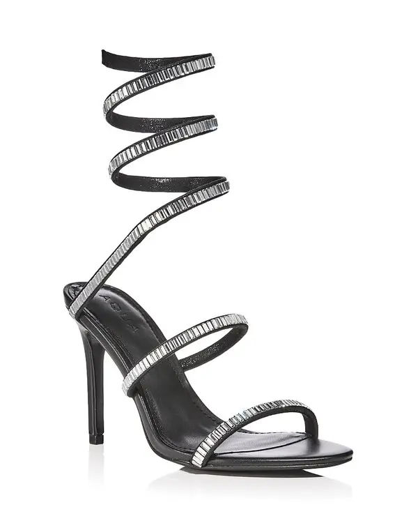 Aqua Dyon Wrapping Sandals - Clear