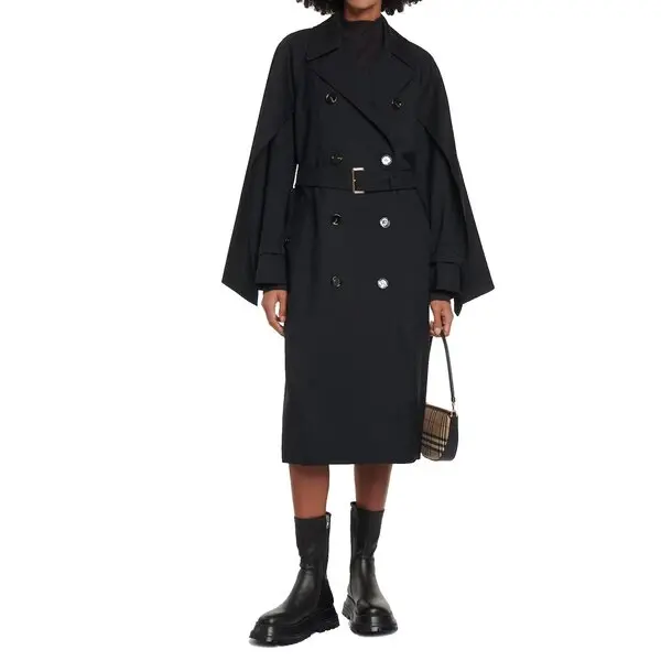 Burberry Blend Wool Trench Coat