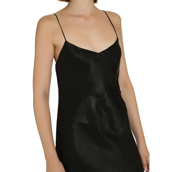 Saint Laurent Satin Long Dress