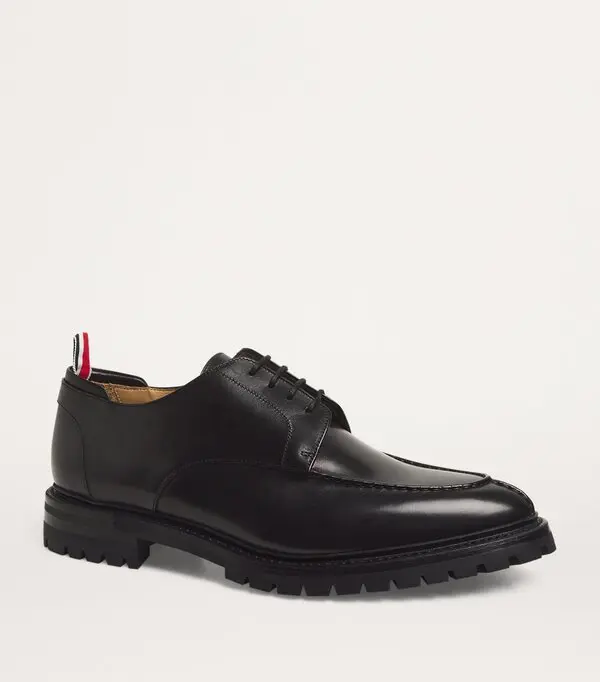 Thom Browne Leather Commando Derby Shoes - Black