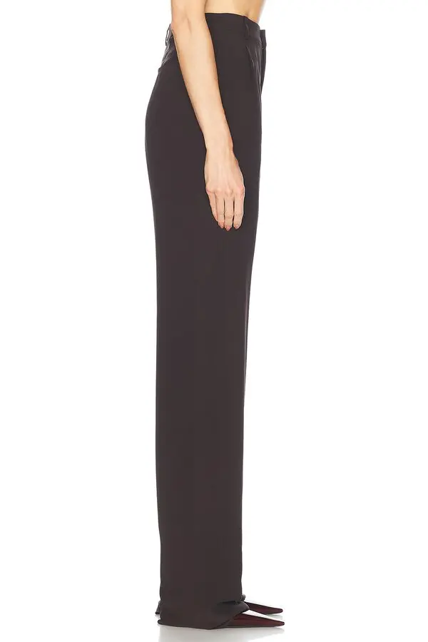 Saint Laurent Straight Leg Trouser - Chocolate