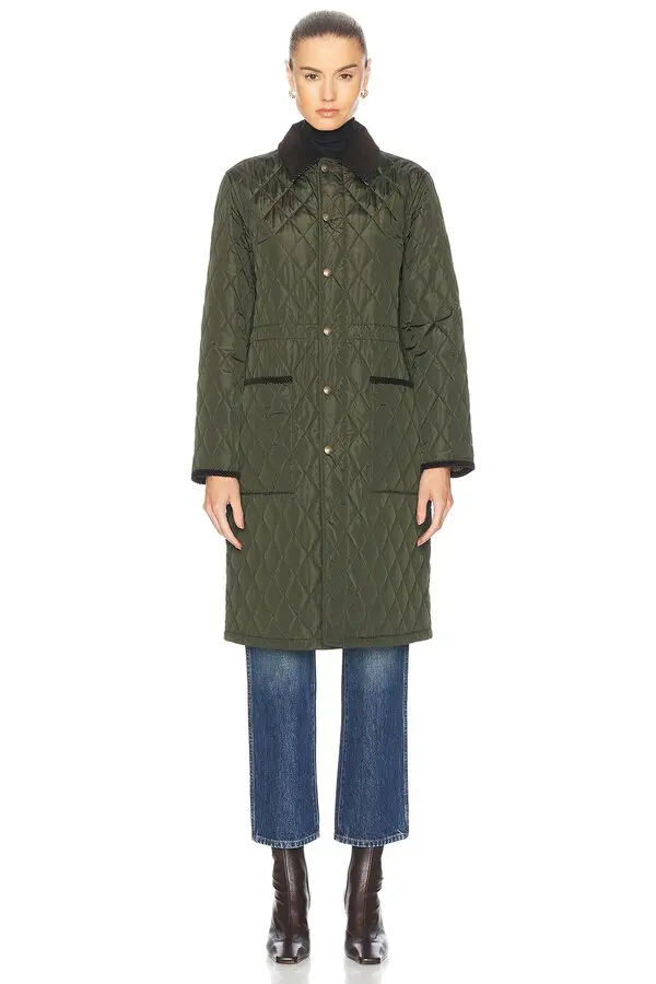 Burberry Quilted Car Coat