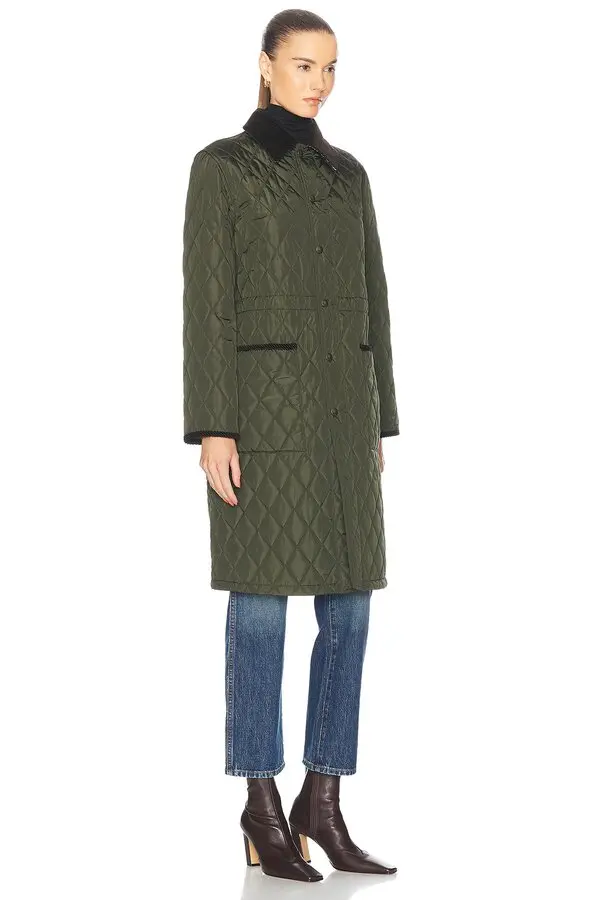 Burberry Quilted Car Coat