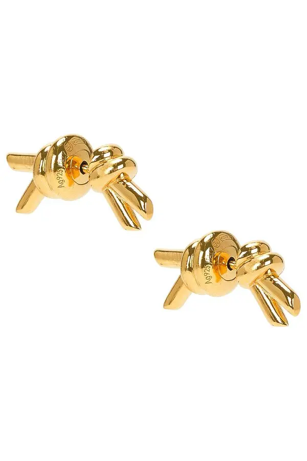 Bottega Veneta Knot Stud Earrings - Gold