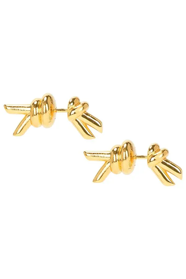 Bottega Veneta Knot Stud Earrings - Gold