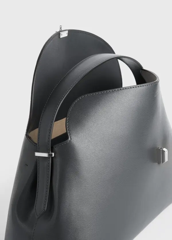 TOTEME T-lock Top Handle Bag - Grey