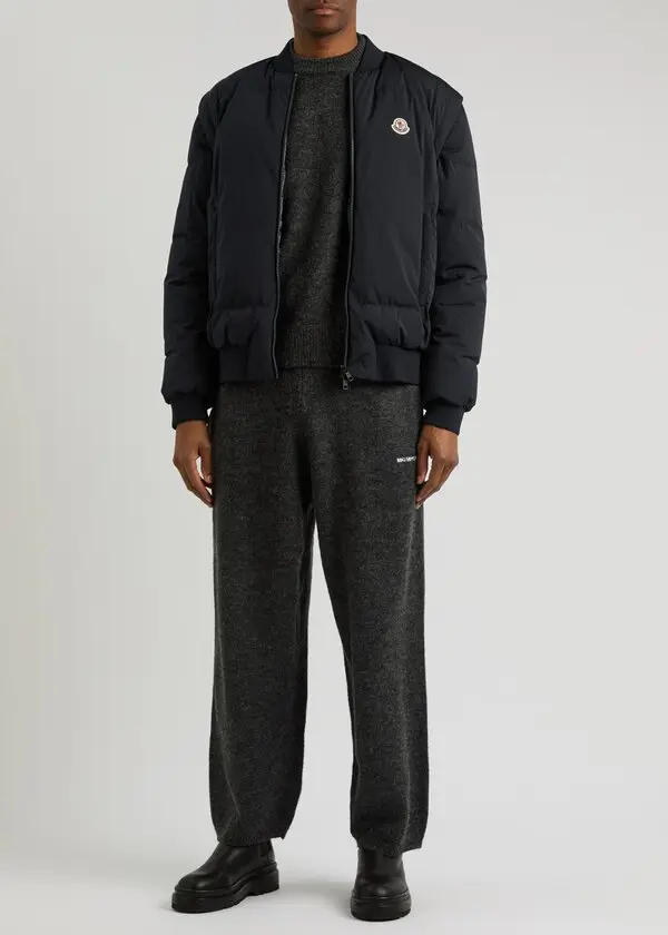 Moncler Taku Logo Padded Bomber Jacket