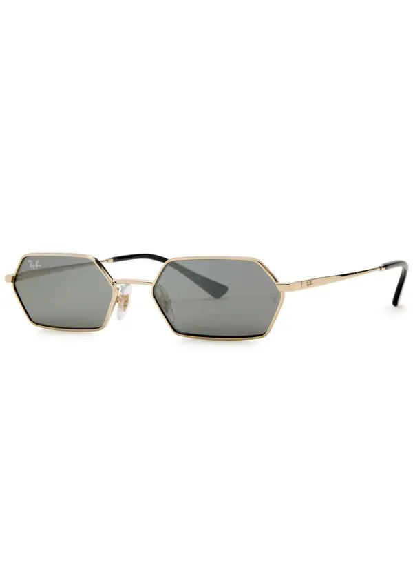Ray-ban Hexagon-frame Sunglasses - Gold